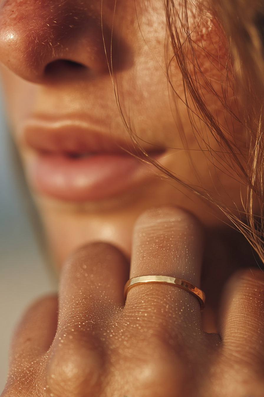 Hammered Stacking Ring